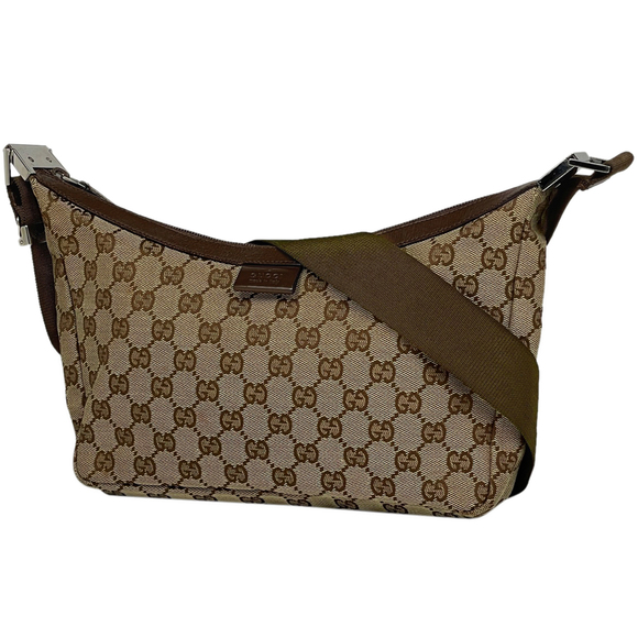 Gucci | Bags | Gucci Gg Pattern Shoulder Bag Logo Gg Canvas Brown ...